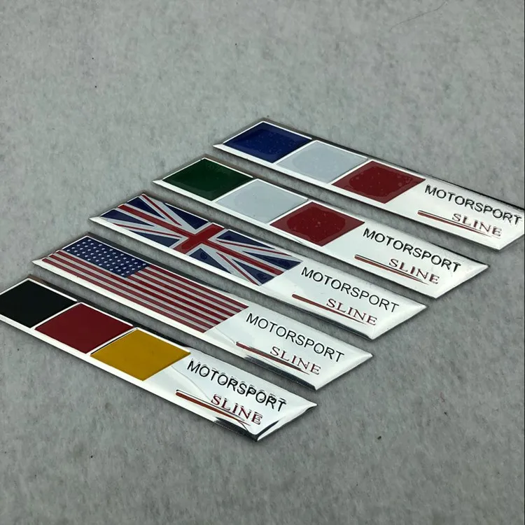 Metal-The-French-Italian-British-Flag-Car-Sticker-Rear-Tail-Badge ...