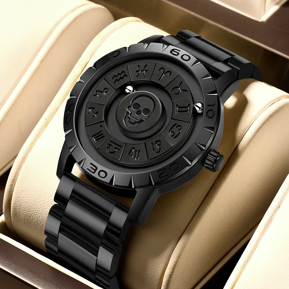 LIGE-Man-Watch-FOXBOX-Brand-Creative-Stainless-Steel-Band-Scrolling ...