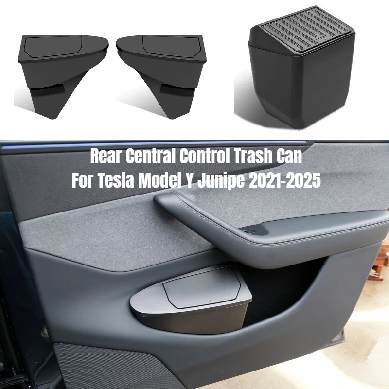 Front Door Trash Can for Tesla Model Y Juniper 2021-2025 Car ...