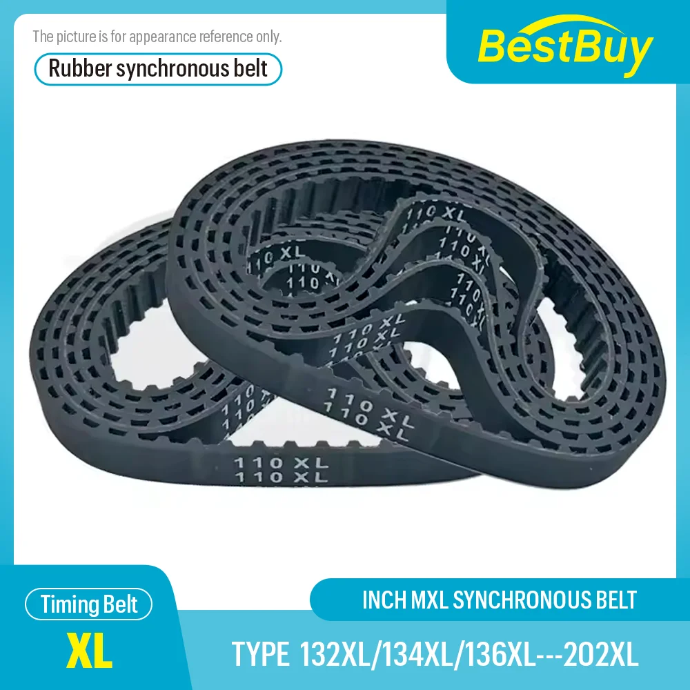 132XL To 202XL Timing Belt Trapezoidal Tooth Length LP=335.3mm To 513 ...