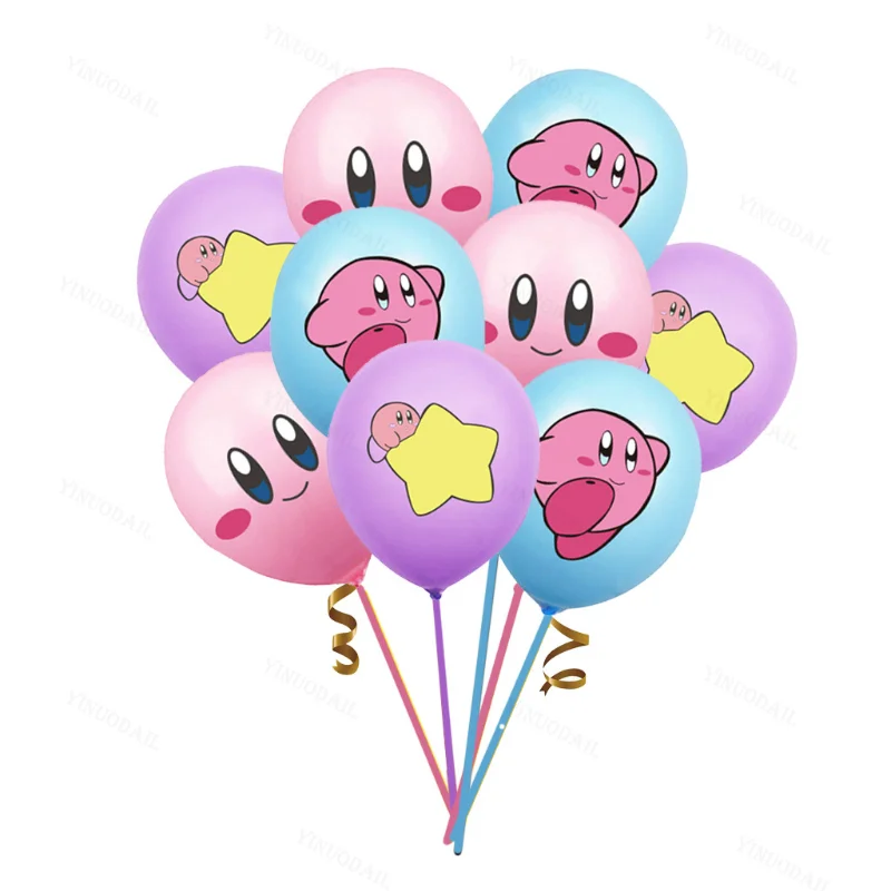 Kirby Balloons Theme Birthday Party Decoration For Kids Latex Aluminum ...