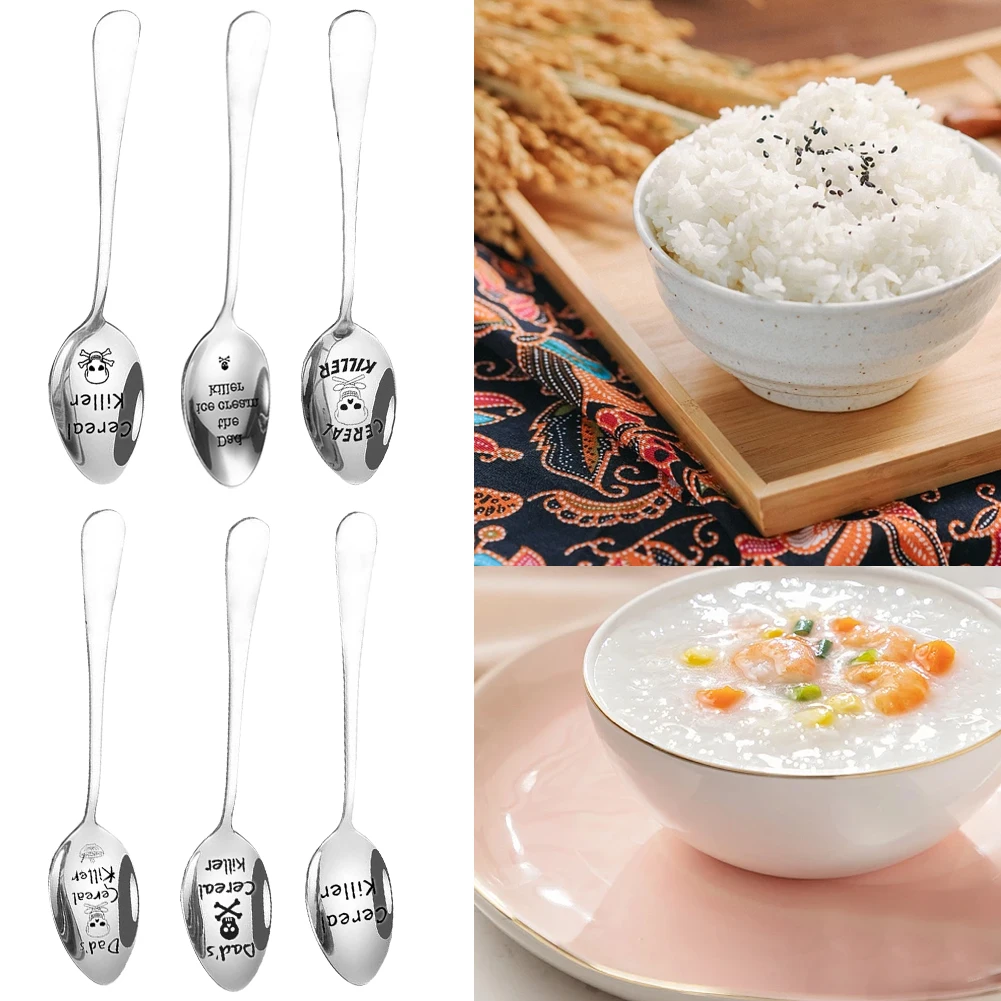 Long-Handle-Spoons-Stainless-Steel-Cereal-Oats-Coffee-Spoon-Cereal ...