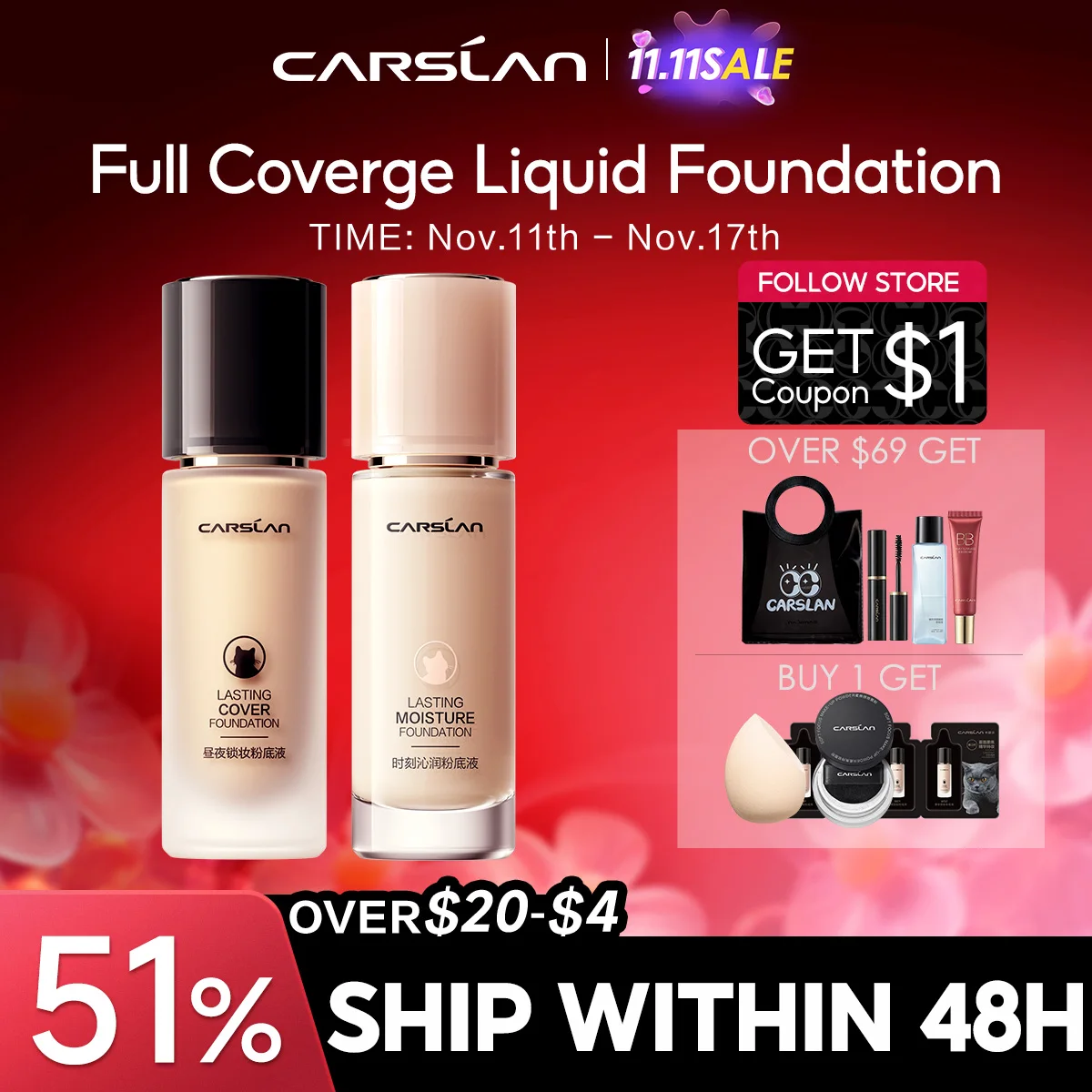 CARSLAN-Base-l-quida-de-larga-duraci-n-para-la-cara-corrector-de ...