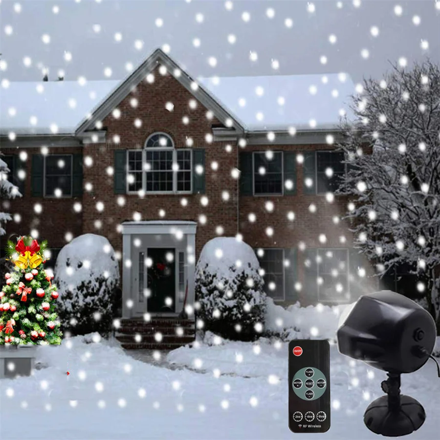 Christmas-Snowfall-Light-Projector-LED-Snow-Lights-with-Remote-Holiday ...