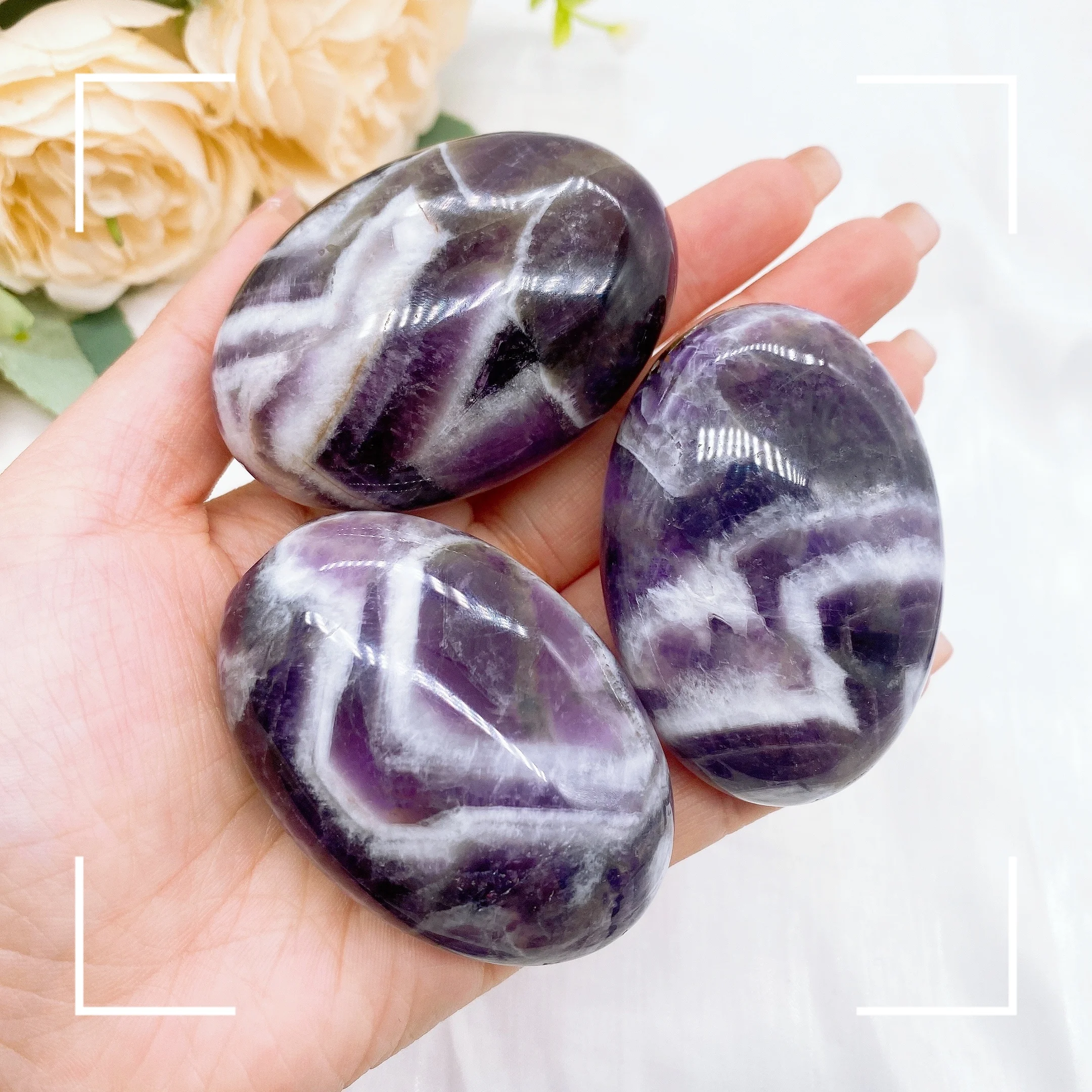 60mm-Natural-Amethyst-Pocket-Palm-Crystal-Quartz-Stone-Polished-Energy ...