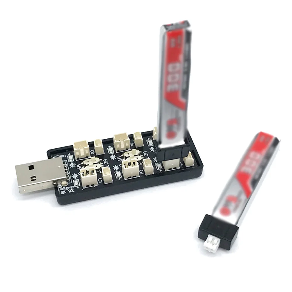 6CH USB 1S LiPo/LiHv 3.7V/4.2V 3.8V/4.35V Battery Charger Adapter Board ...