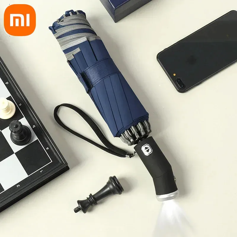 Xiaomi-Smart-Rotating-LED-Automatic-Umbrella-Flashlight-Reflective ...