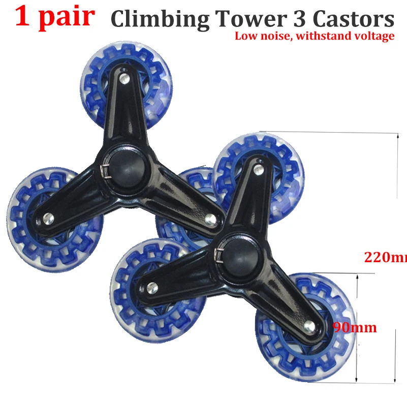 1-pair-Cart-Wheels-Triangle-Climbing-Stair-Trolley-Wheel-Casters ...