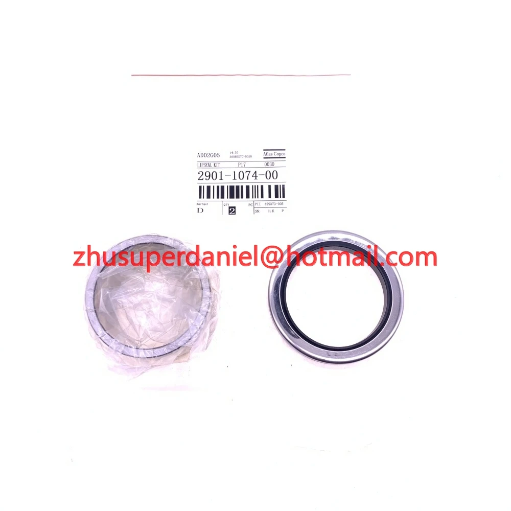 2sets/lot 2901107400 shaft seal kit bushing oil seal for screw air ...