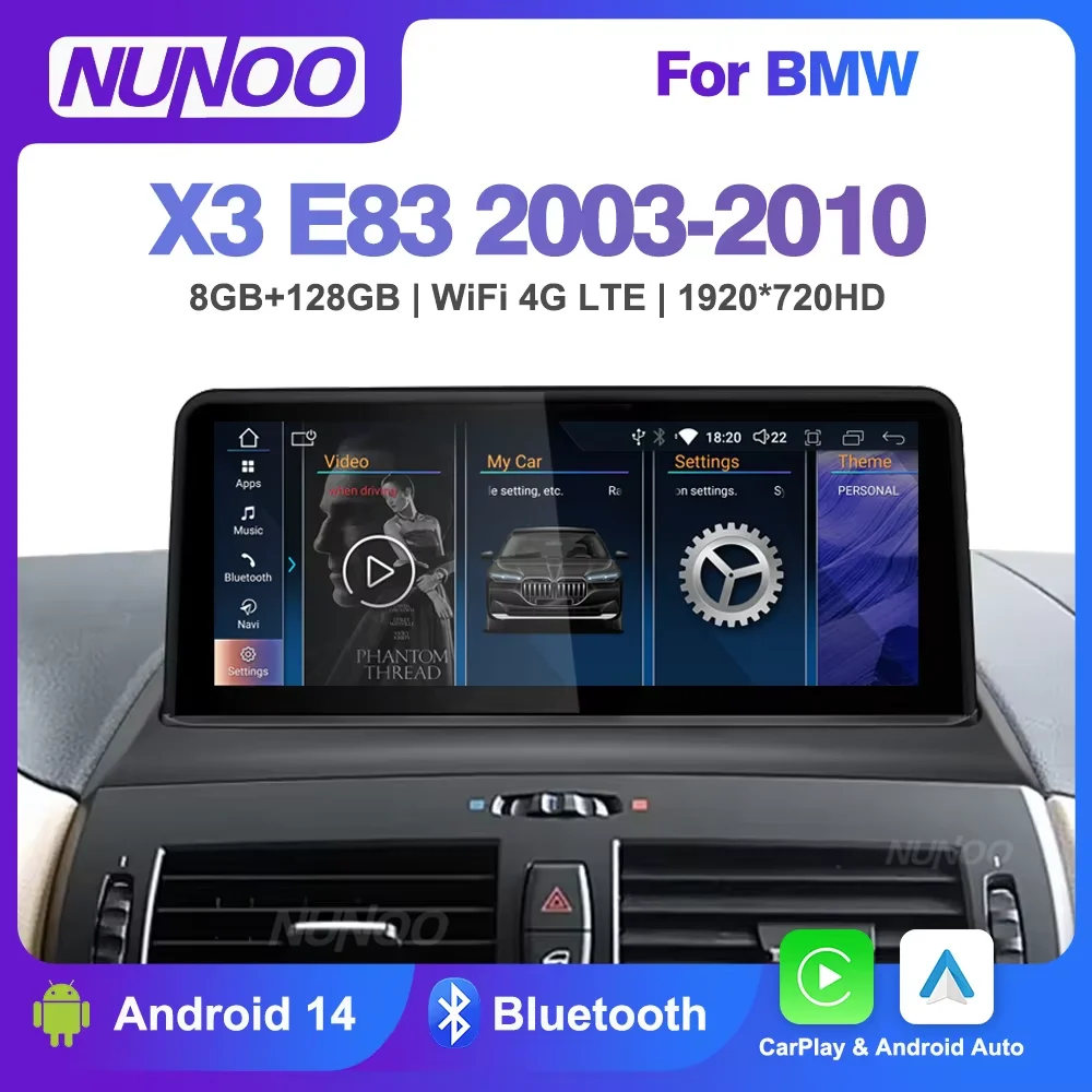 NEW-Android-14-Car-Screen-For-BMW-X3-E83-2003-2010-Carplay-Android-Auto ...