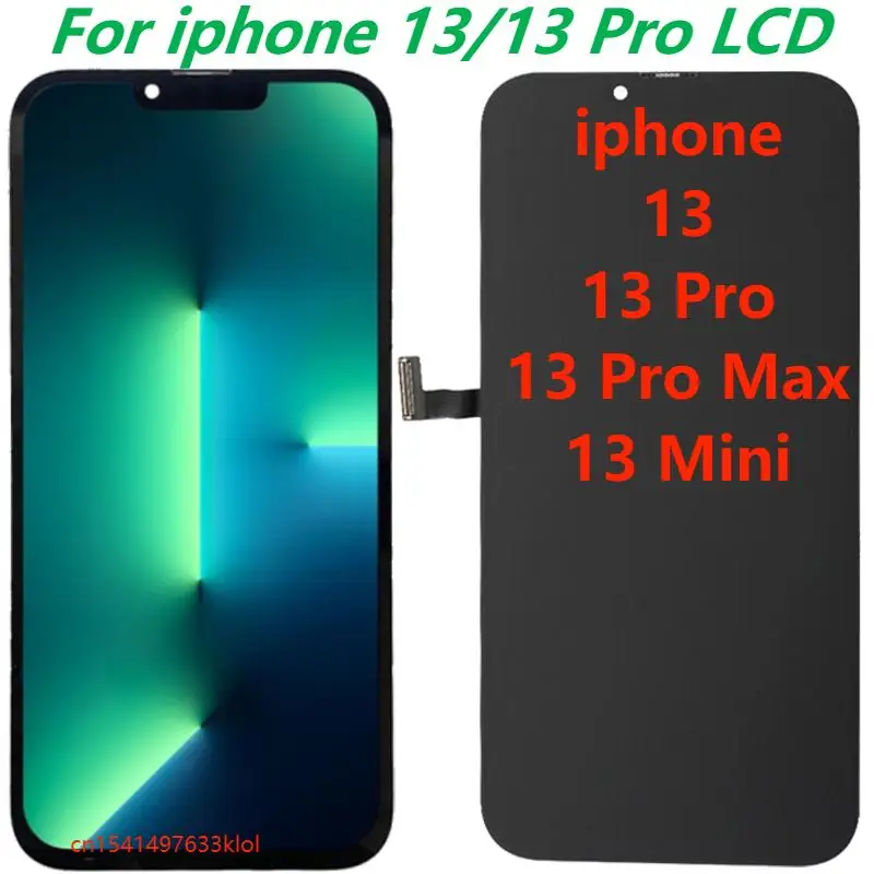 Amoled original para iphone 13 pro/13 mini display lcd de tela toque ...