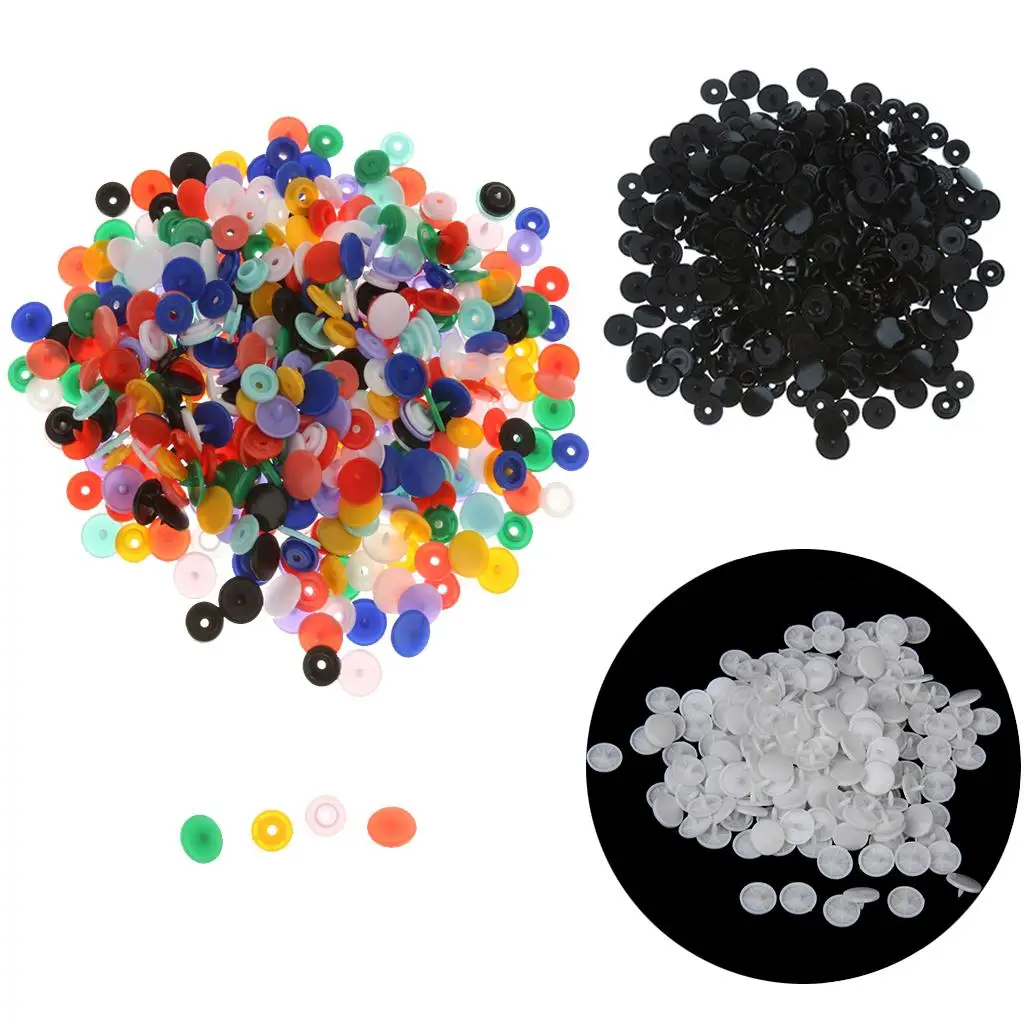 100-Sets-T3-T5-Resin-Snap-Buttons-Fasteners-Poppers-Dummy-Clips-Press ...