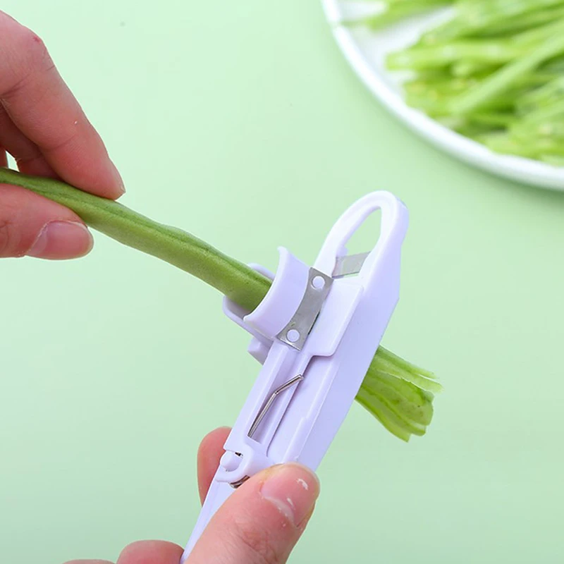 Green-Bean-Slicer-Cutter-Cut-Fruit-Vegetable-Stringer-Peeler-Remover ...