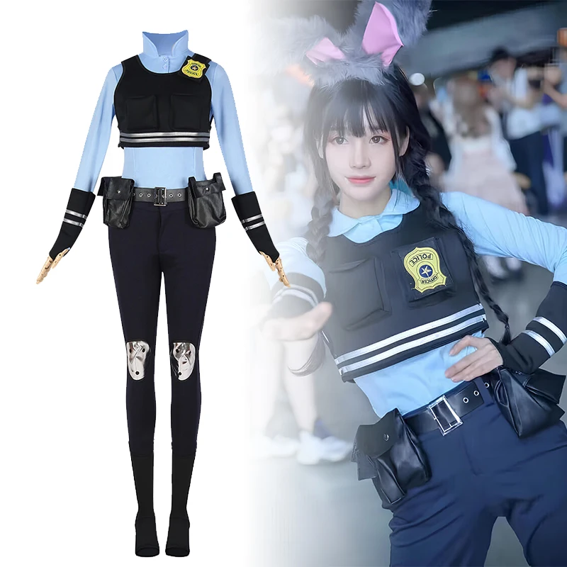 Disfraz-de-Zootopia-Judy-Bunny-para-ni-os-y-mujeres-conjunto-completo ...