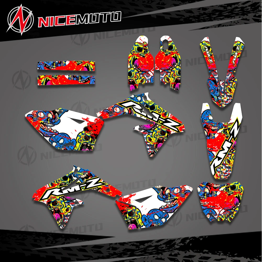 For Suzuki RMZ 450 RM-Z 2008-2017 Motorcycle Fairing Graphics ...