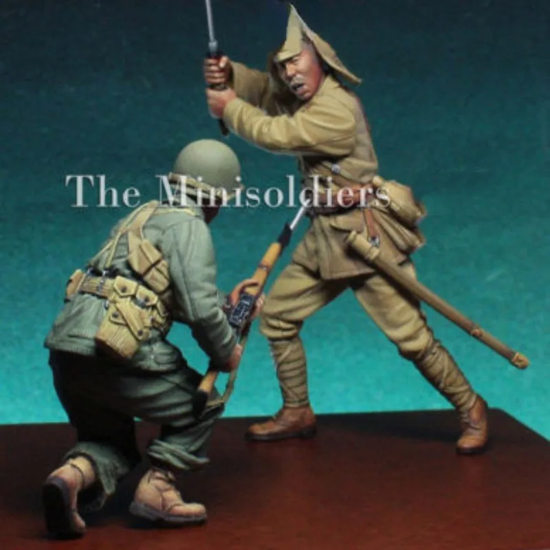 Resin-Mini-Miniature-Soldier-1-35-Scale-Figure-Model-Kit-US-Soldier-and ...