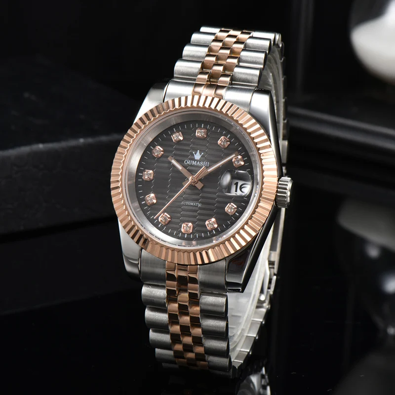 39mmNH35-movement-automatic-watch-diamond-dial-316L-stainless-steel ...