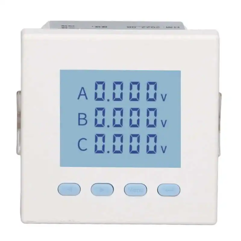 3 Phase Voltmeter Voltage Volt Meter Lcd Digital Display Ac 400v Range ...