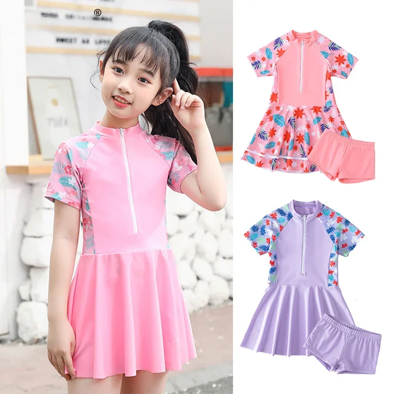 Children-Summer-Swimwear-Girls-Split-Two-piece-Princess-Baby-Small ...