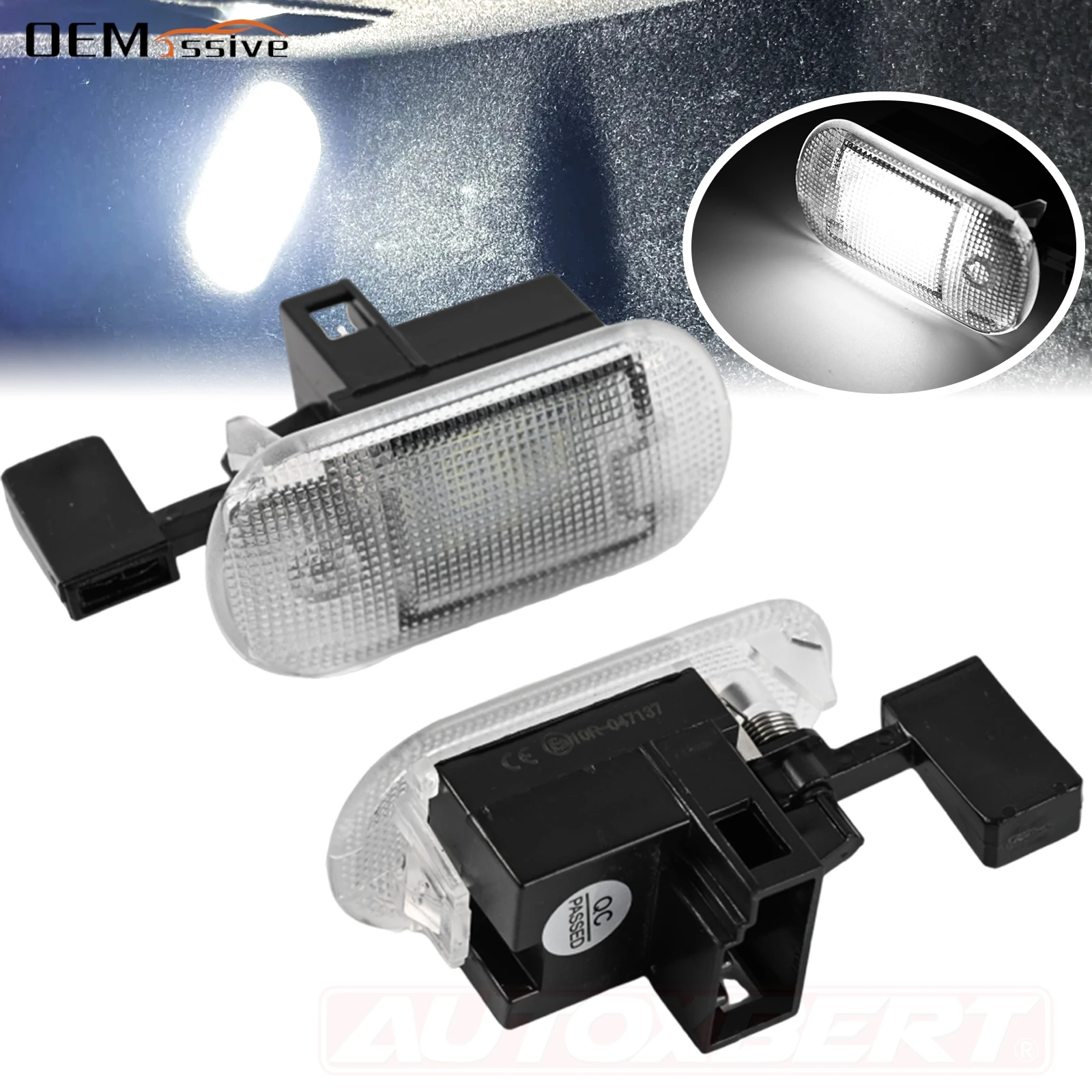 2 Interior Canbus White LED Glove Box Light Lamp For VW New Bettle Bora ...