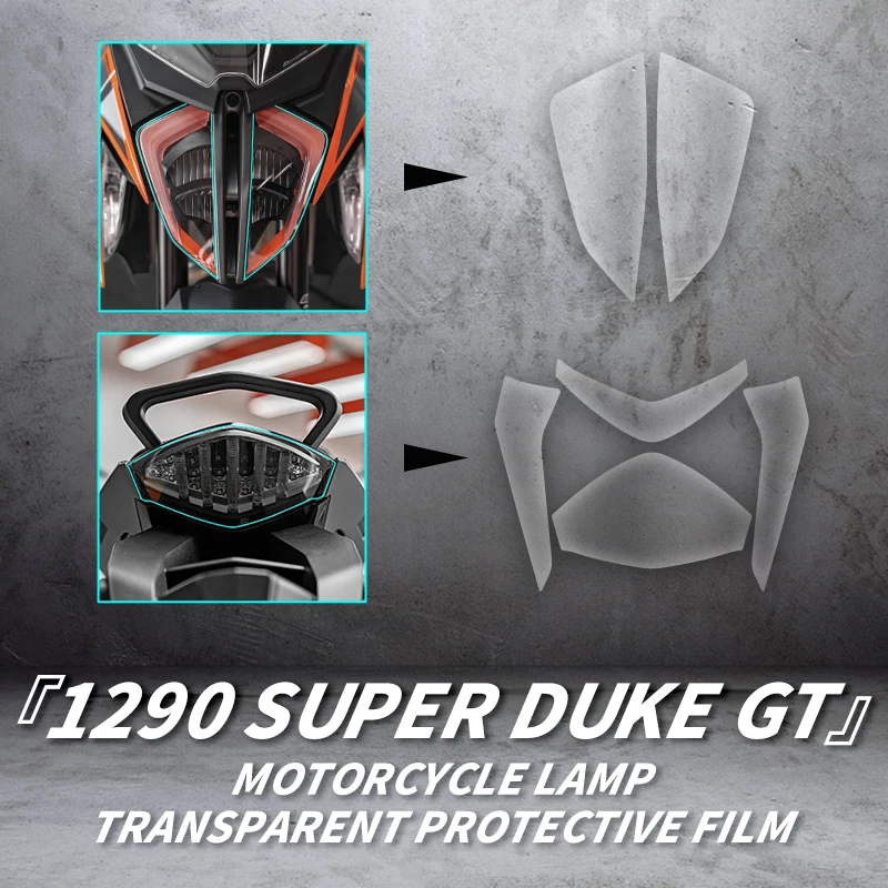 For-KTM-1290-Super-Duke-GT-Headlight-And-Taillight-Uv-Protection-decals ...
