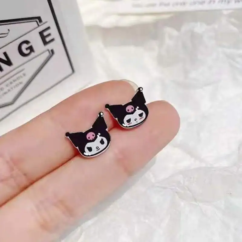 Earrings Sanrio Kuromi | Sanrio Earring Studs | Cute Earrings Sanrio - Kawaii Cute S925 - Aliexpress