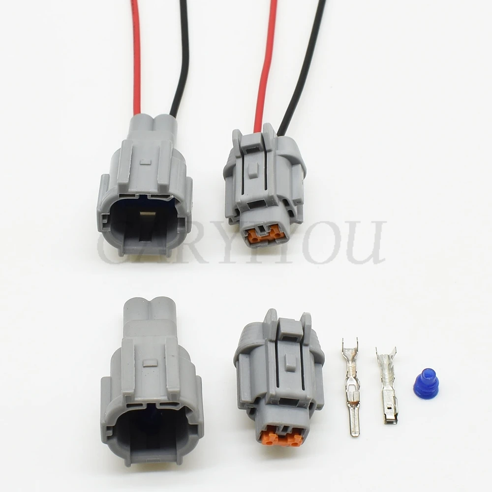 1-Set-2-Pin-Auto-Nissan-Fog-Lights-Black-Wiring-Plug-Waterproof-Car ...