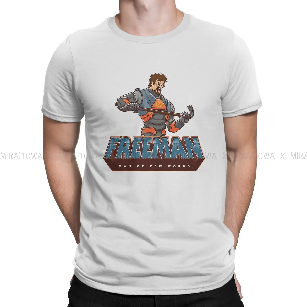 Half Life Game Freeman T Shirt Fashion Men's Tees Summer Cotton Tops ...