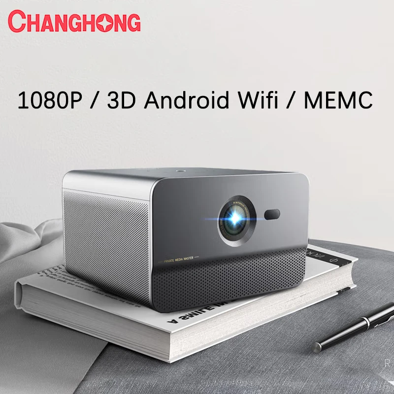 Changhong proyector C300 M3000 Full HD 800 ANSI con 3 + 32g DLP Android ...