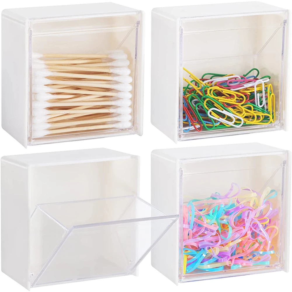 Plastic-Wall-Mounted-Storage-Boxes-Dustproof-Bathroom-Organizer-for ...