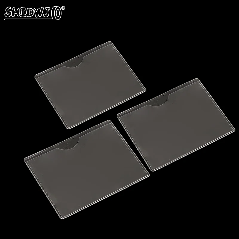 5Pcs Transparent Windshield Parking Permit Card Bag Plastic Card Cover ...