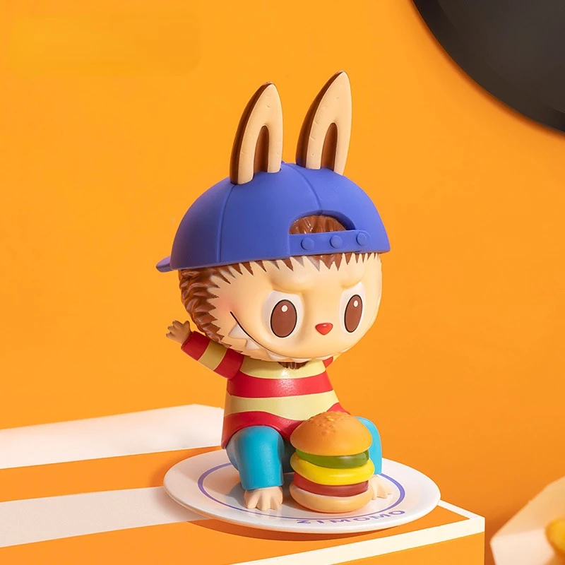 Labubu Zimomo Sweet Burger Series Elevator Popmart Blind Box Toys Cute ...