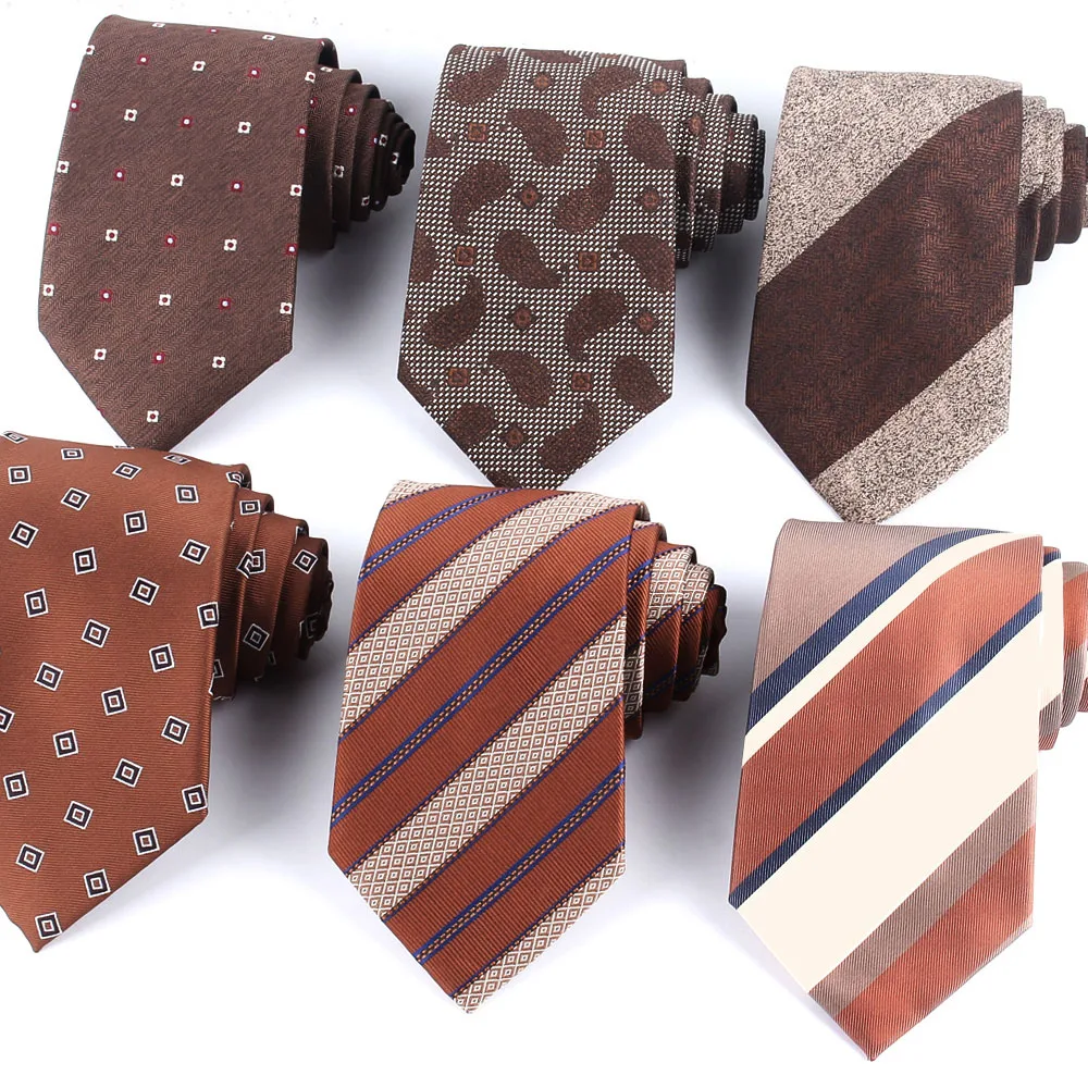 Maillard-corbatas-de-Color-marr-n-para-hombre-y-mujer-corbata-de-cuello ...