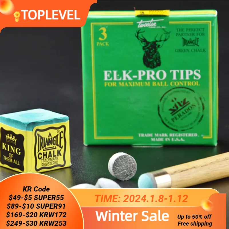 Ronnie-O-Sullivan-ELK-PRO-Tips-Professional-Pool-Cue-Tips-Billiards ...