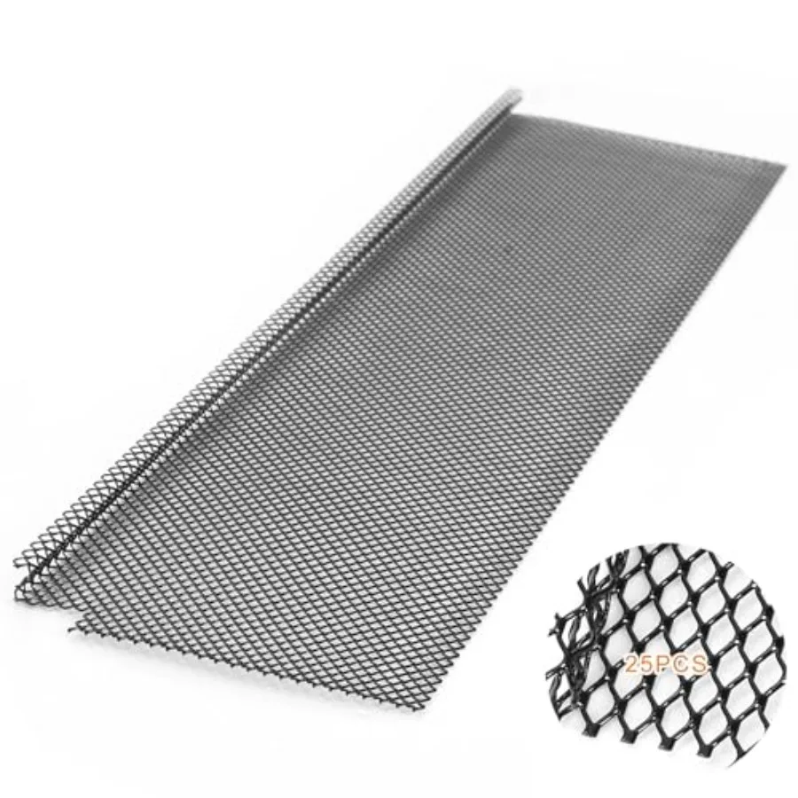 25 Pcs Lock in Gutter Guard 6 Inch x 75 ft Stainless Steel Micro Mesh ...