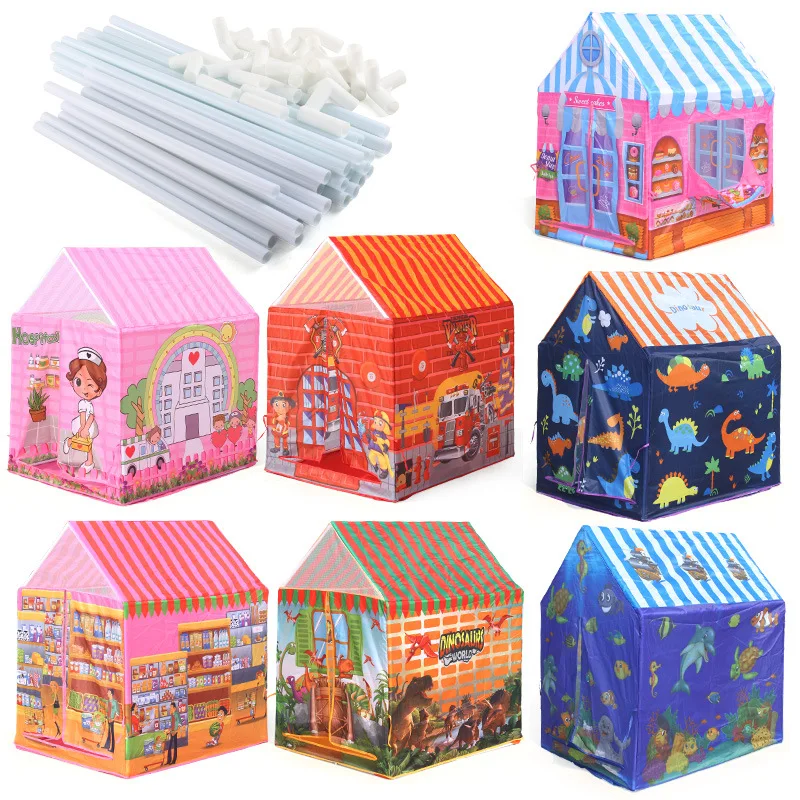 Portable Folding Game Tent Doll House Candy Princess Castle Game House ...