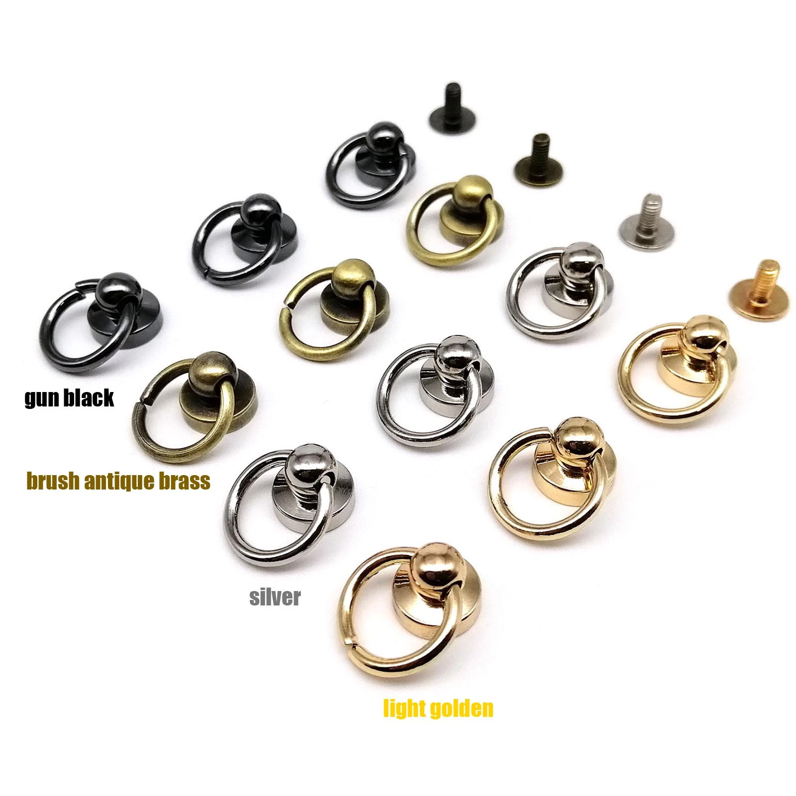 Chicago Screw Ring | Chicago Screw Bags - 10pcs Solid Brass Nail ...
