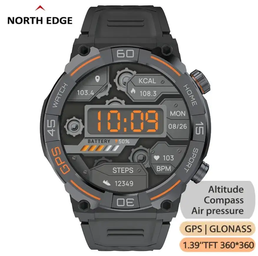 NORTH-EDGE-GPS-Smart-Watch-360-360-HD-Screen-IP68-Waterproof-Altitude ...