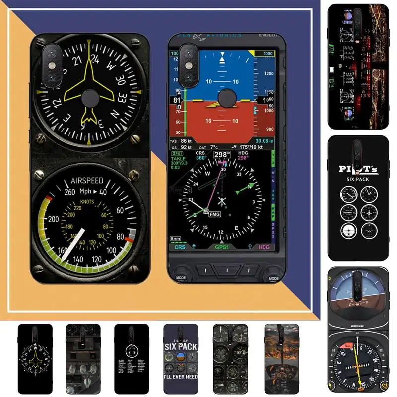 Aviation Aeroplane Helicopter Cockpit Instrument Phone Case for Redmi ...