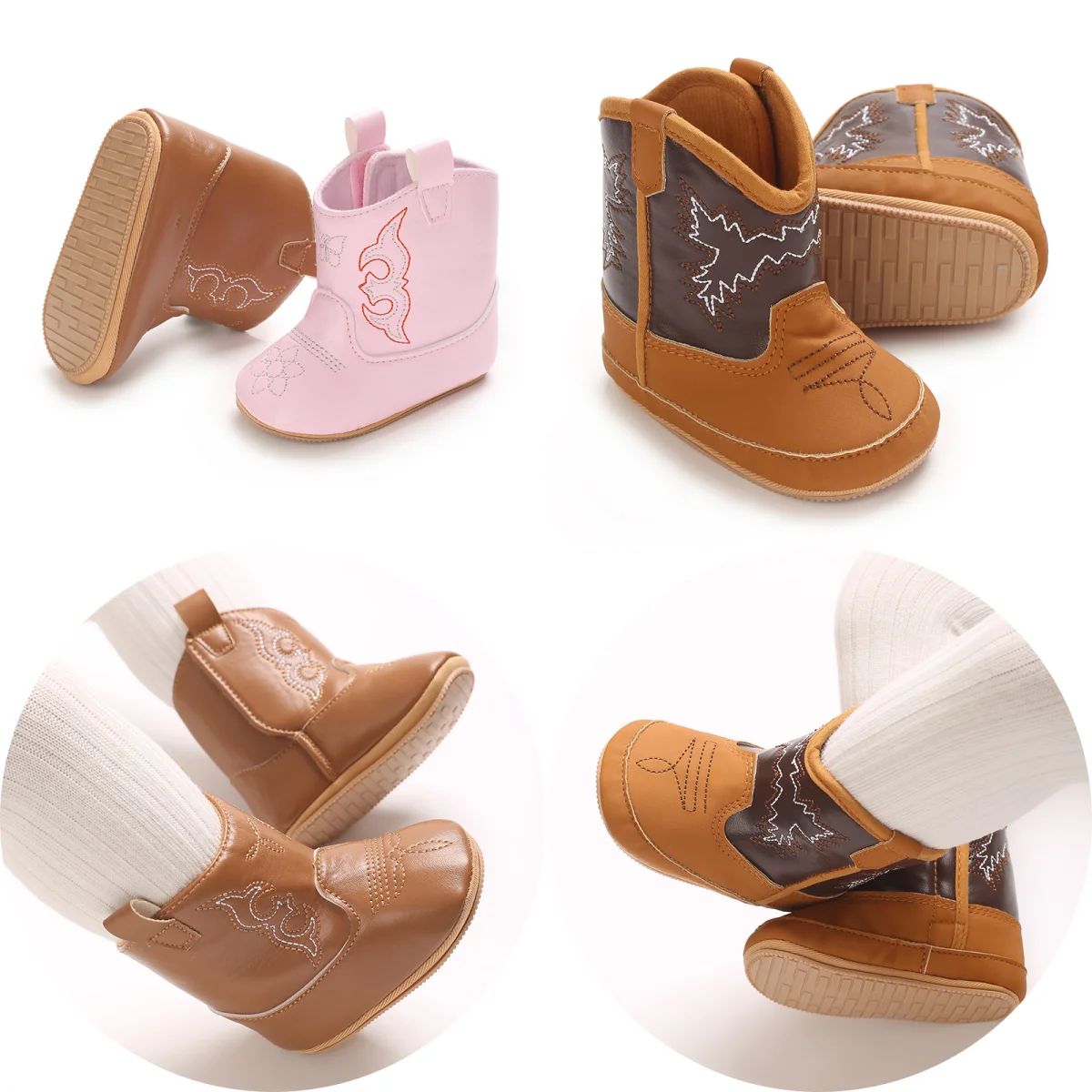 0-18Months-Baby-Boys-Girls-Winter-Toddler-Short-Boots-Soft-Rubber ...