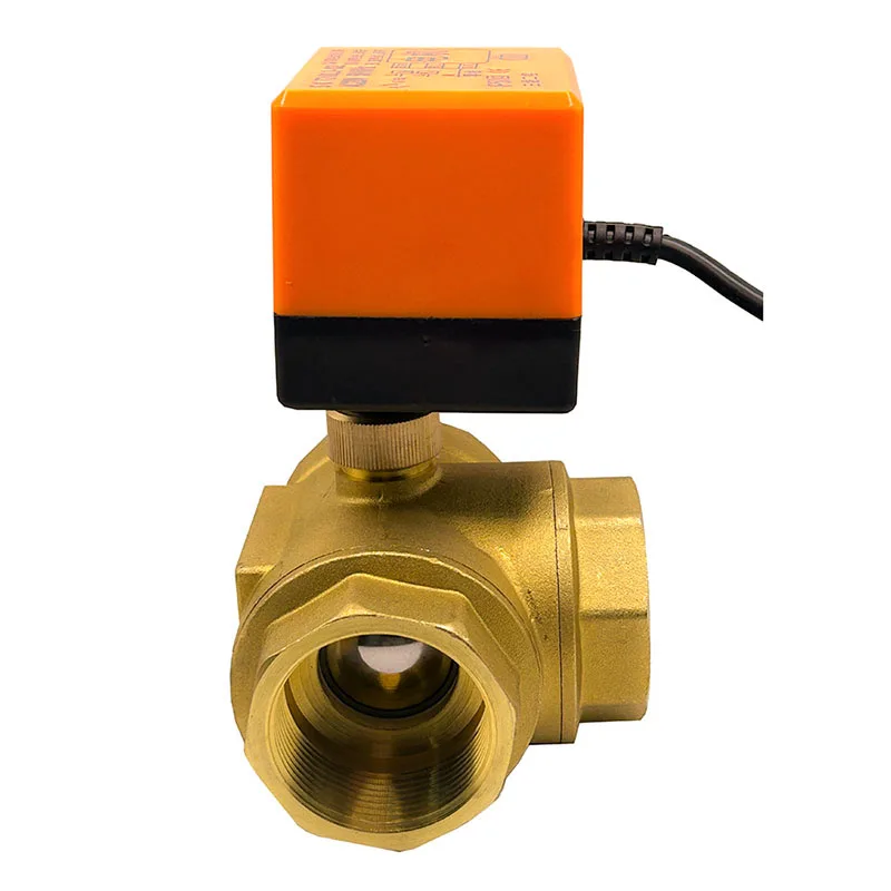 2-3-Way-Motorized-Ball-Valve-DN15-Threee-Wire-Two-Point-Control-Brass ...