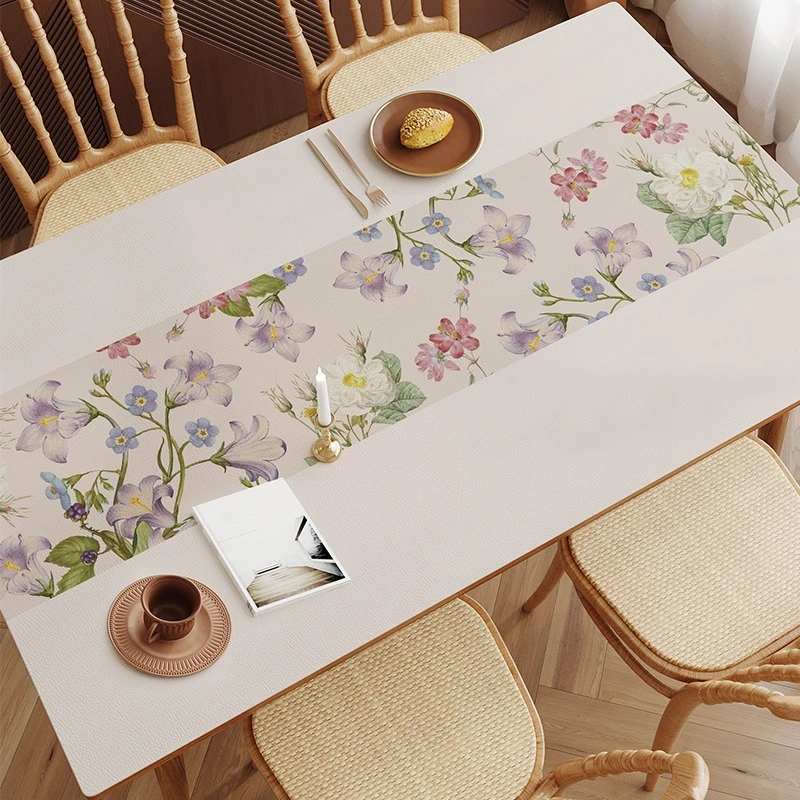 Retro-Dining-Table-Mats-Floral-Pattern-Desk-Mat-Insulated-Desktop ...