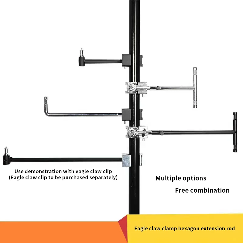 Hexagonal extension rod eagle claw clamp clamp universal clamp ...