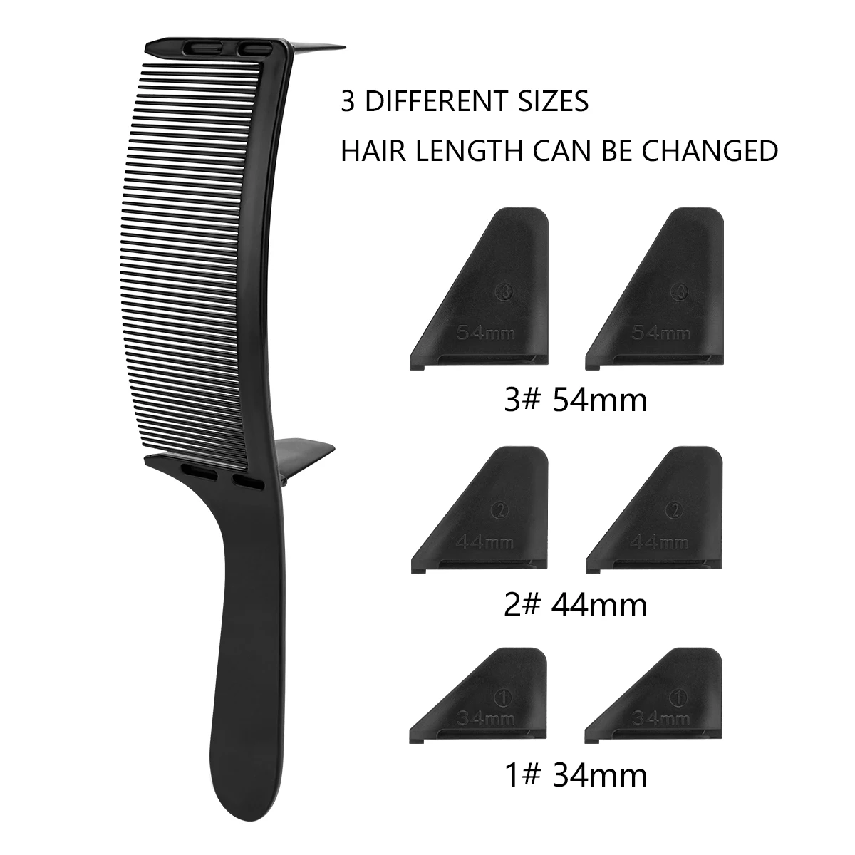 Arced Comb Set Adjustable Hair Cutting Comb Men's Hair Styling Artifact ...