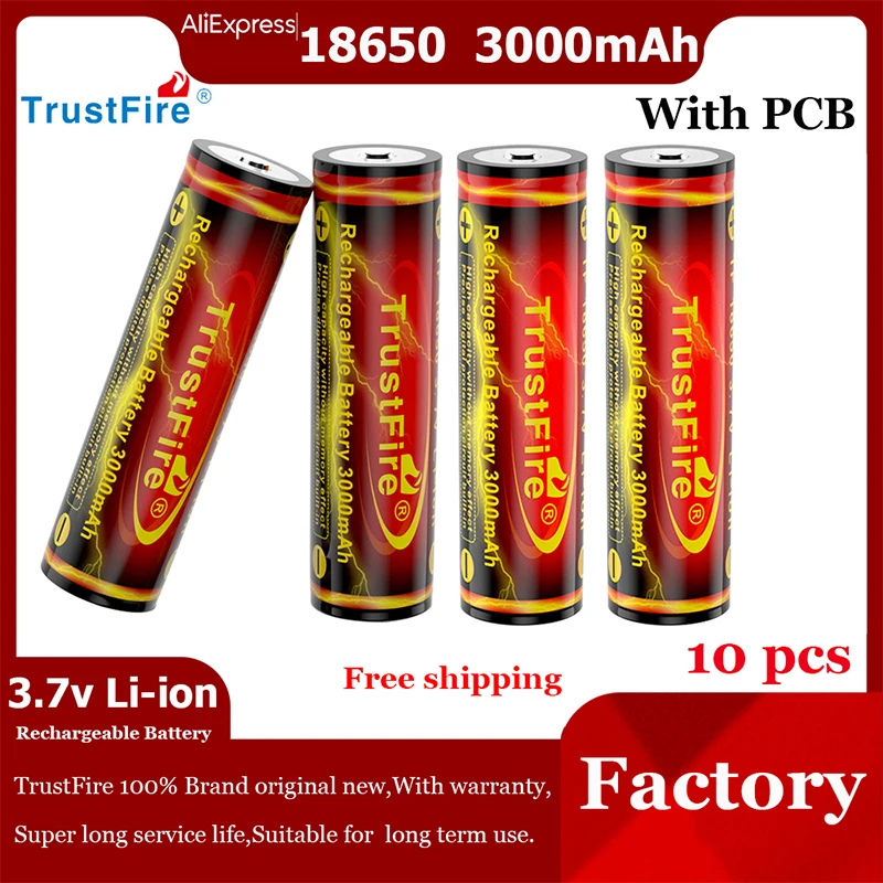 Trustfire 18650 Battery | Lithium Batteries | Mc12 Trustfire | Batteria ...