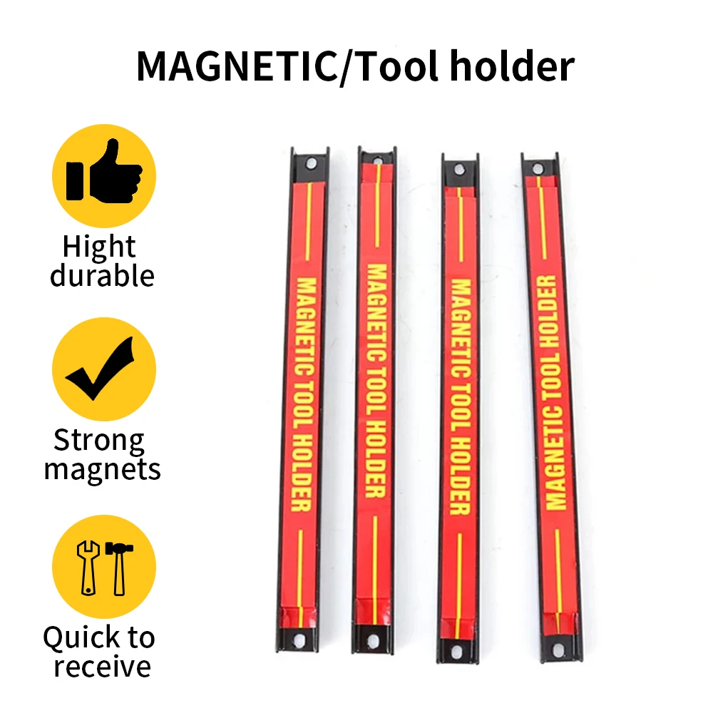 Magnetic Holder Metal Magnet Tool Organizer Bar Long Strip Garage ...