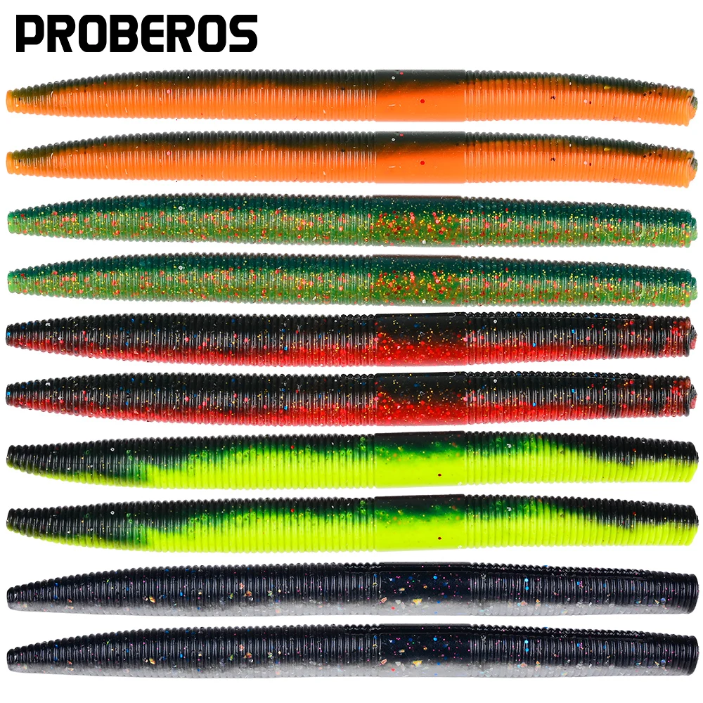 PROBEROS 50pcs/Bag Senko Worm Soft Fishing Lure 10cm/13cm Plastic ...