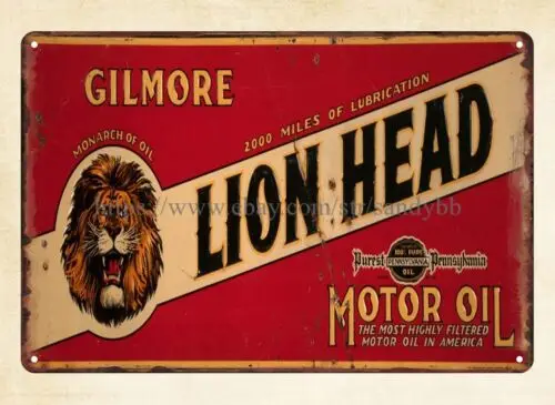 reproduction-wall-art-decor-Gilmore-Lion-Head-Oils-metal-tin-sign.jpg