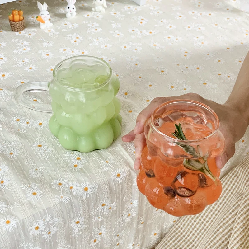 Grape-Cup-Ins-Style-Water-Cup-Designer-Style-Glass-with-Handle-Niche ...