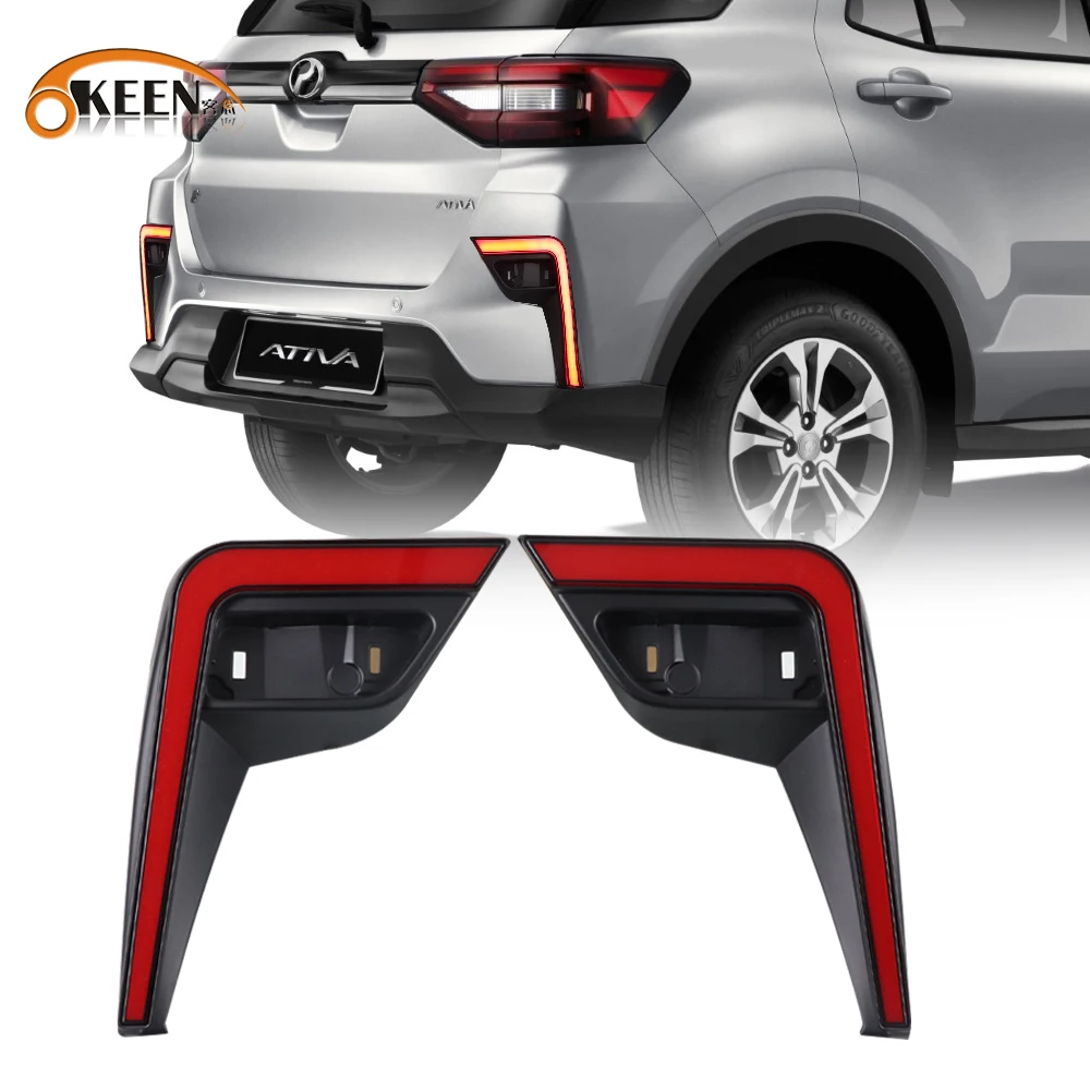 OKEEN-2Pcs-LED-Rear-Bumper-Reflector-Light-For-Toyota-Perodua-Ativa ...